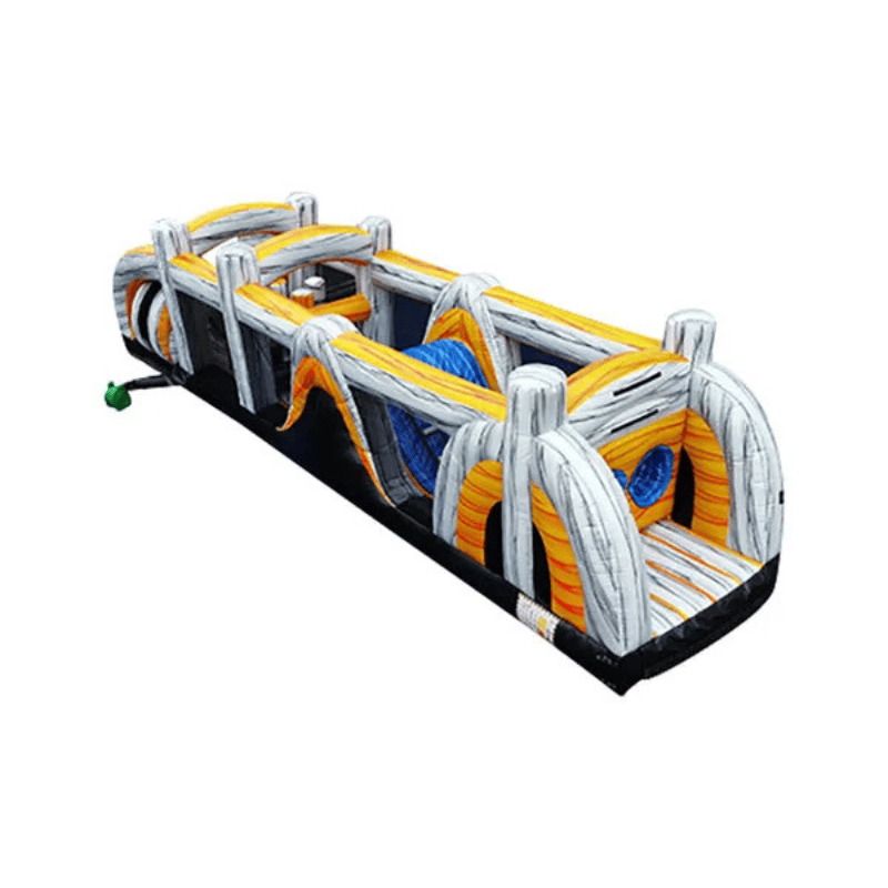 38ft Golden Road Obstacle – Eye-Catching Inflatable with Bold Colors ...